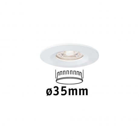 LED Einbauleuchte Nova Mini Coin Einzelleuchte starr IP44 rund 65mm ...