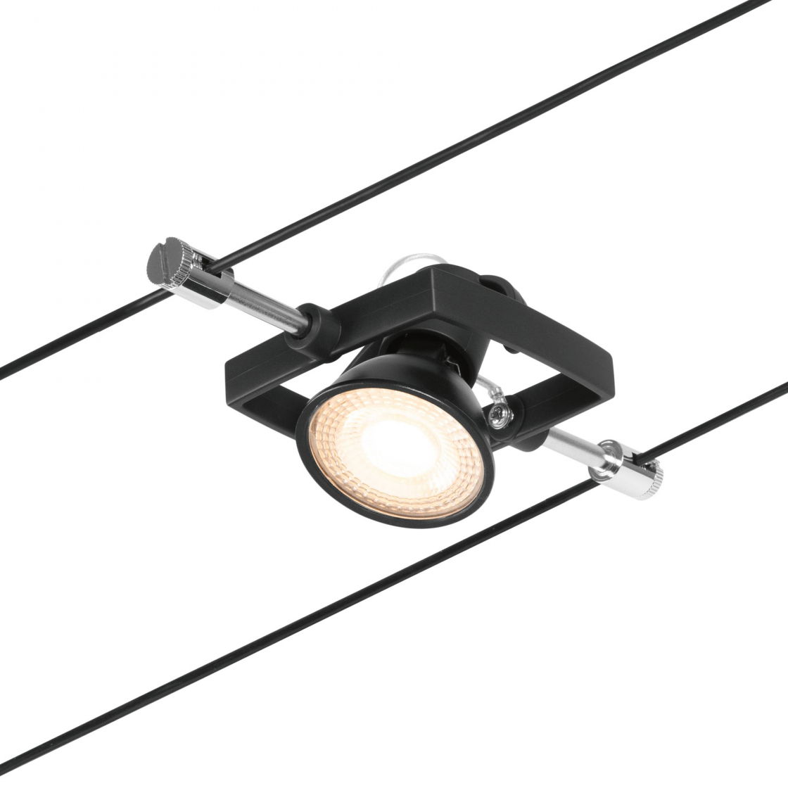 Corduo Seilsystem Mac Ii Basisset Gu5 3 Max 5x10w 230 12v Schwarz Matt