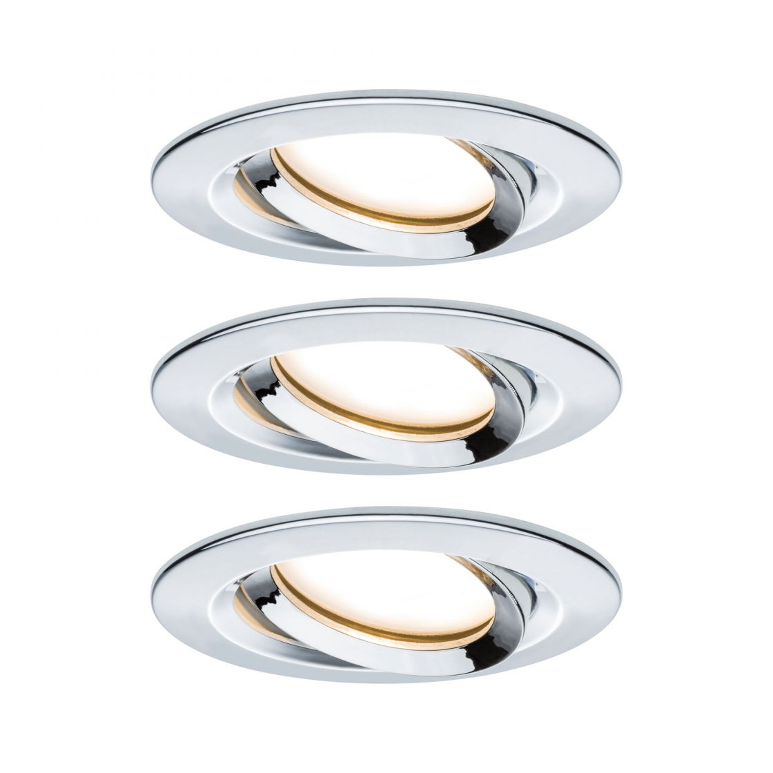 LED Recessed luminaire Nova Plus Coin Basic Set Swivelling IP65 round ...